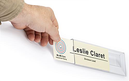 Cubicle Name Plate | Fits 1/2" Thick Partitions | Displays2Go