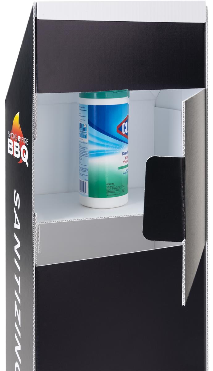 Sanitizer Wipe Floor Stand w/ Custom Signage | Full-Color Print
