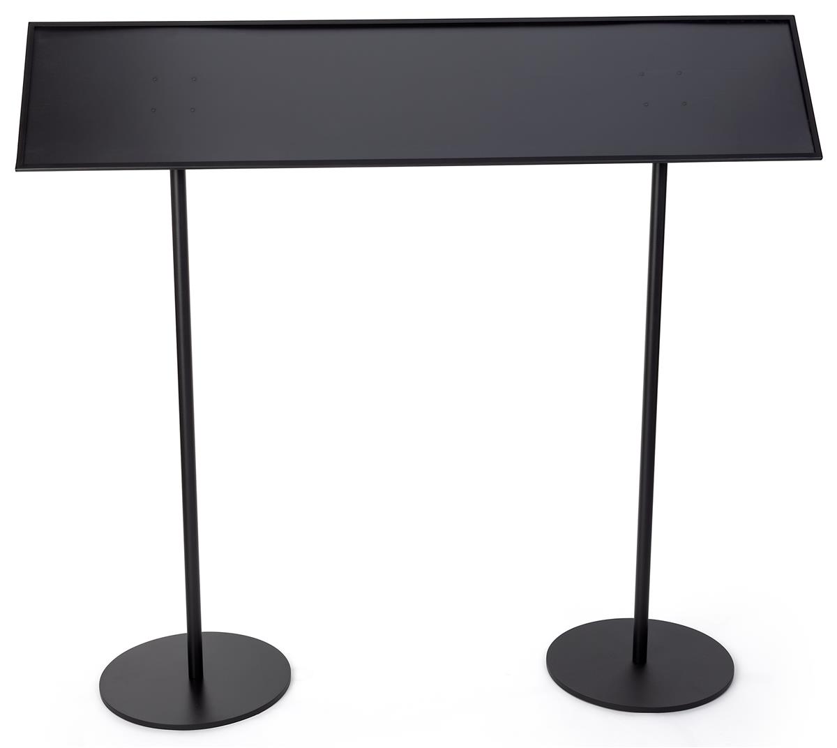 Museum Reader Rail Signage Plate | Features 60-Degree Angle Kit