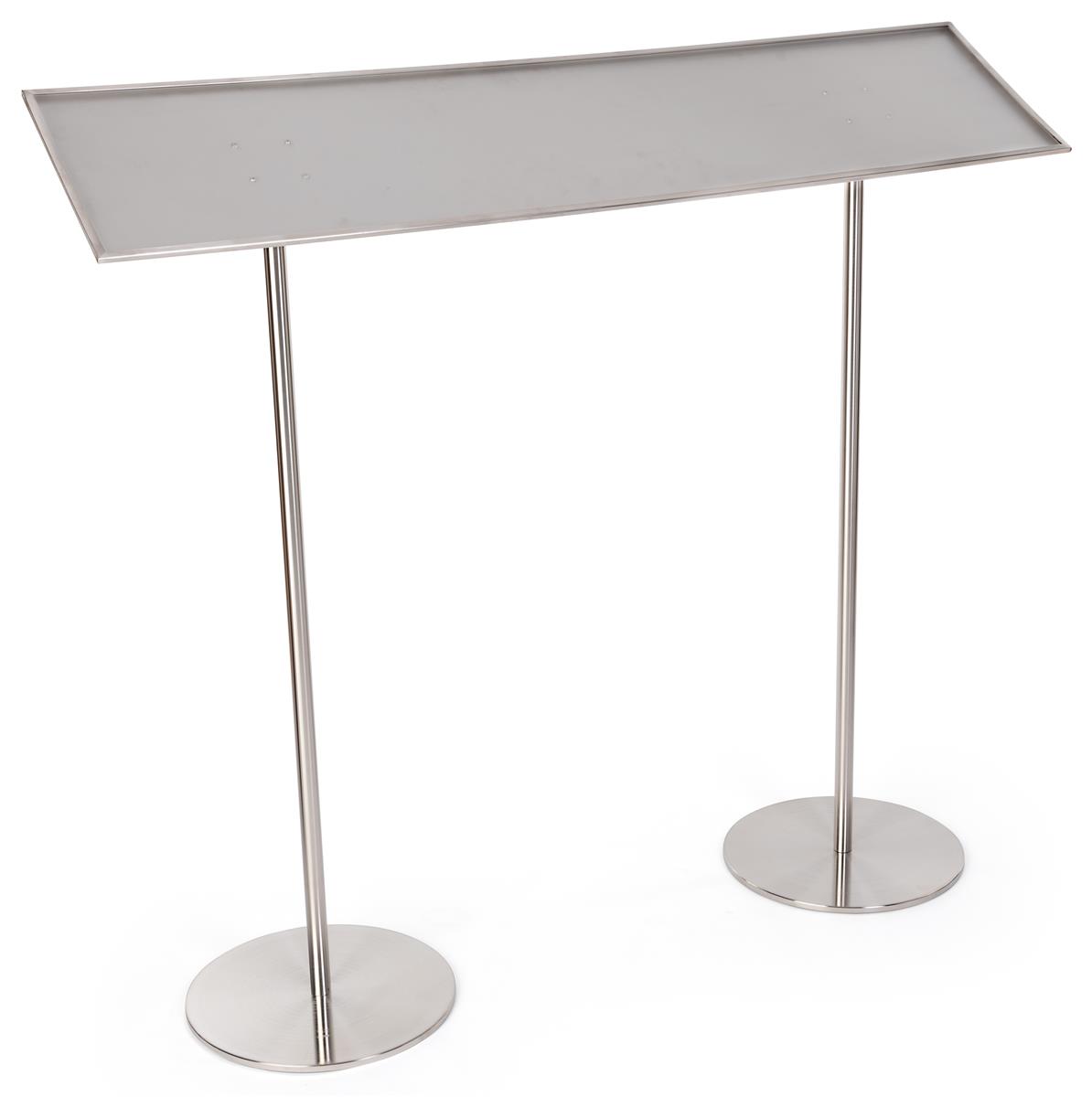 Steel Exhibition Reader Rails | 48" x 11" Media Panel