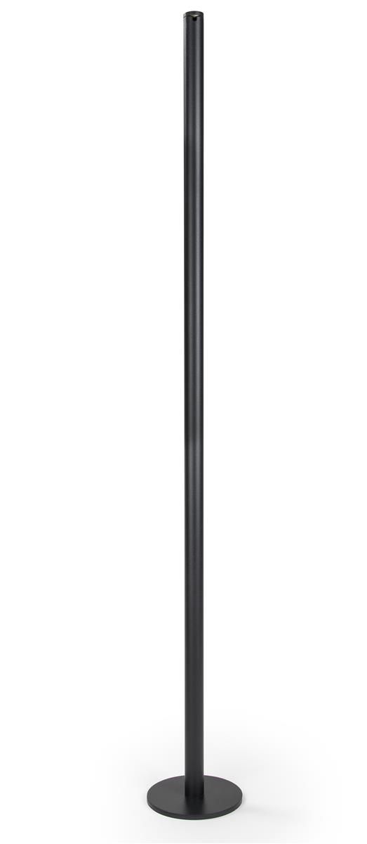 Surface Mount Art Stanchions | 39" High Powder Coated Black