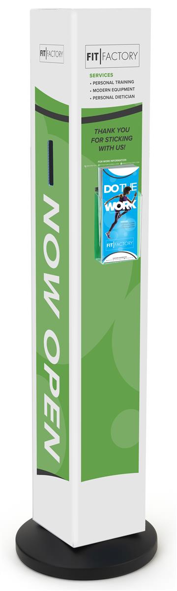 Personalized Stanchion Signage w/ Literature Pocket | Graphics