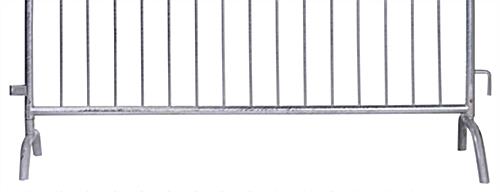 Crowd Control Barricade | 8 Ft. Heavy Gauge Galvanized Steel