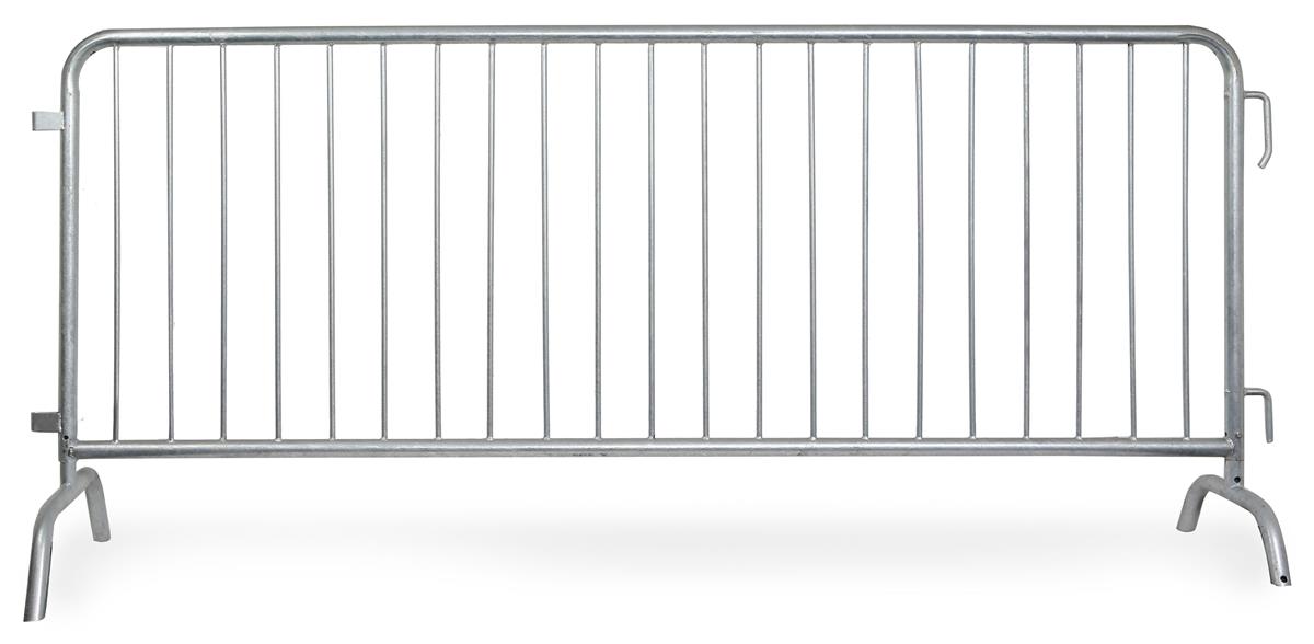 Crowd Control Barricade | 8 Ft. Heavy Gauge Galvanized Steel