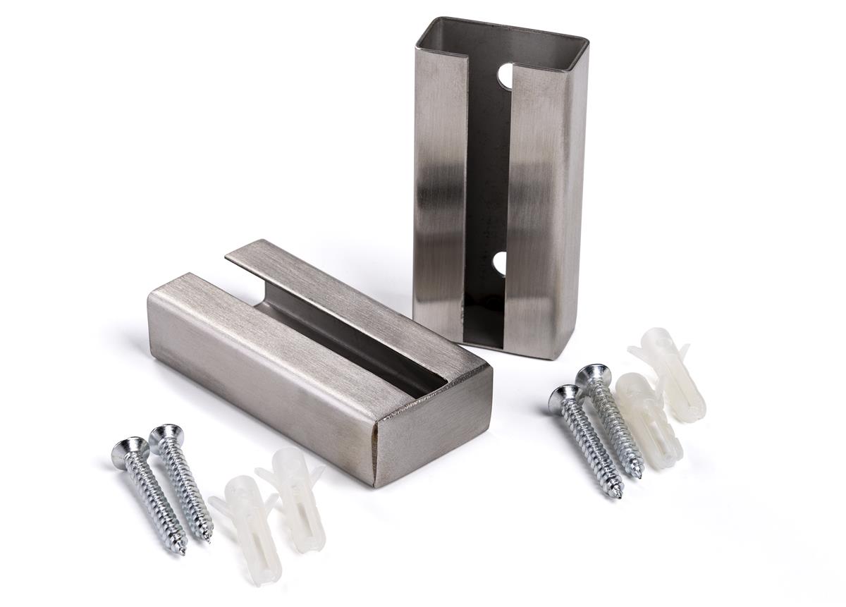 Rigid Stanchion Barrier Wall Bracket | For Queue Panel Systems