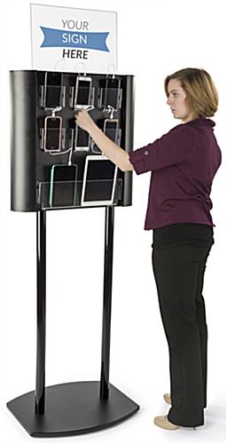 Standing iPad Charging Station | 17" x 11" Sign Header