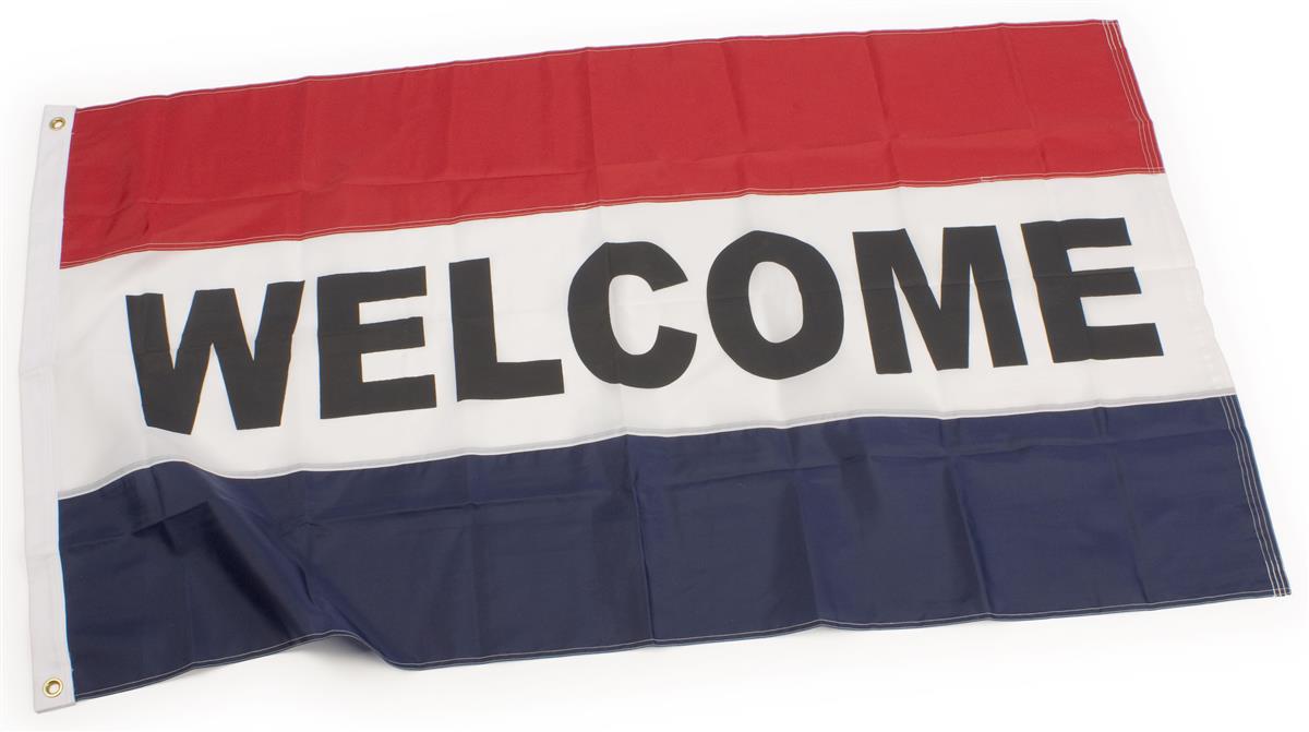 Welcome Flag | Real Estate or Retail Nylon Flag