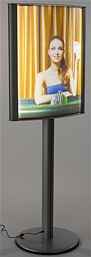 22 x 28 Curved Lightbox Stand | Double Sided Snap Frame