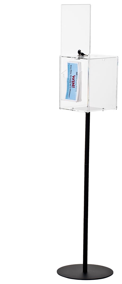 Floor Standing Ballot Box | Custom Header With Steel Base