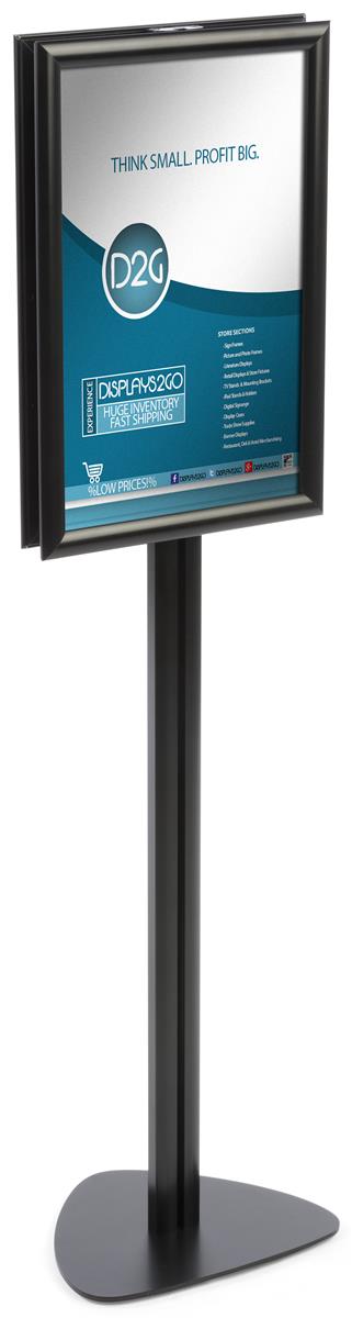 11" x 17" Contemporary Sign Stand | Non-Glare Lens