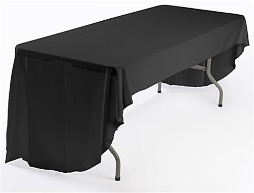 Folding Table Comes Equipped with a Black, 3-Sided Table Cover!