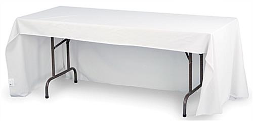 Folding Table With White Cover | Event Table For Trade Show