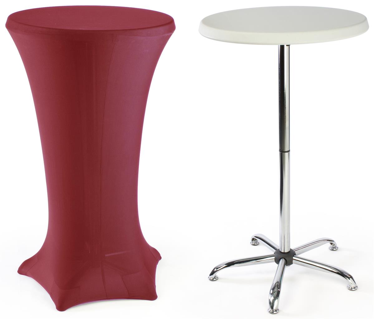 High-Top Cocktail Tables - Red Cover