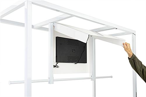 Clothing Rack with Video Screen | 21.5” LCD Display