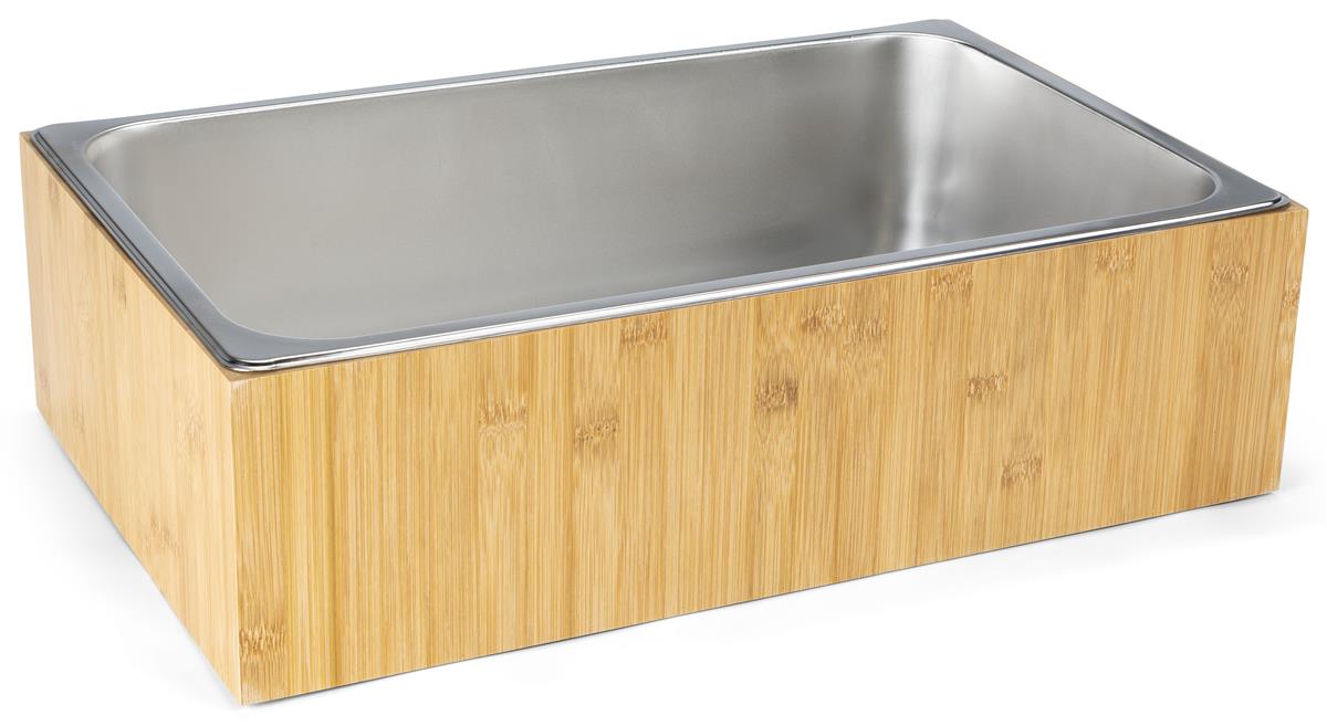 Ice Pan With Bamboo Housing | 352 fl oz. Capacity