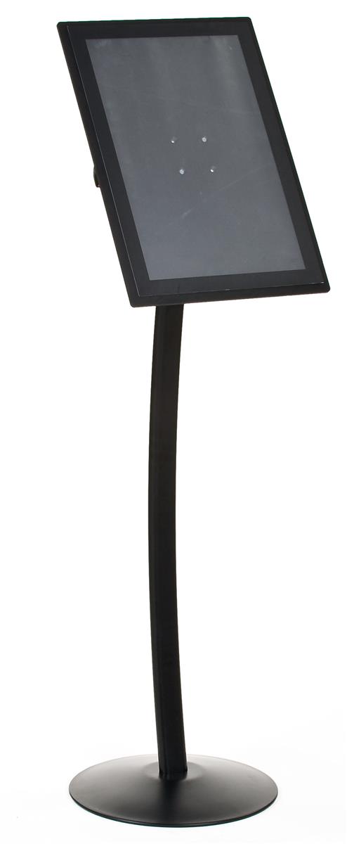Black Sign Stand | Vertical & Horizontal Curved Pole Stand