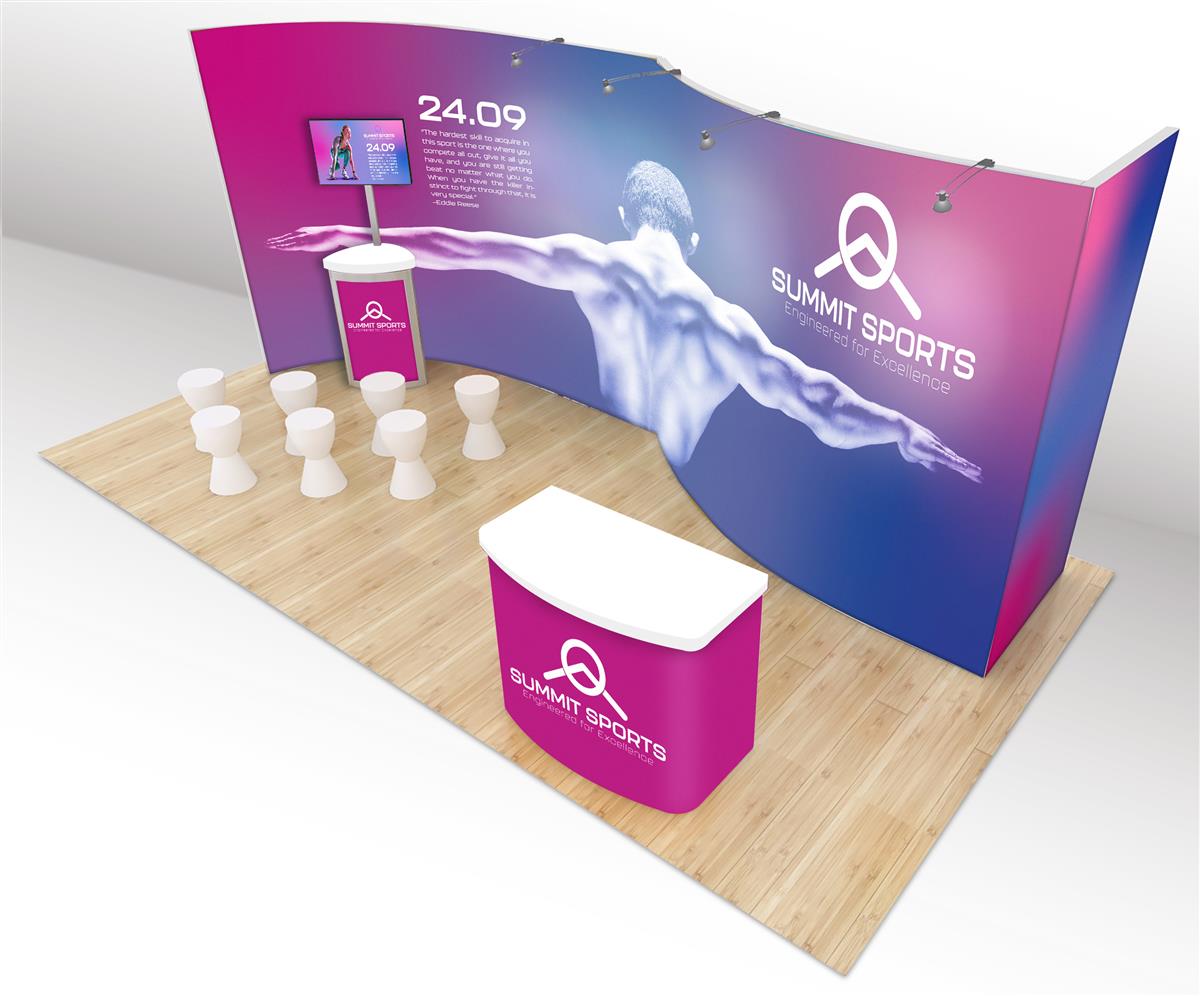 Modular Trade Show Display | Locking Reception Counter