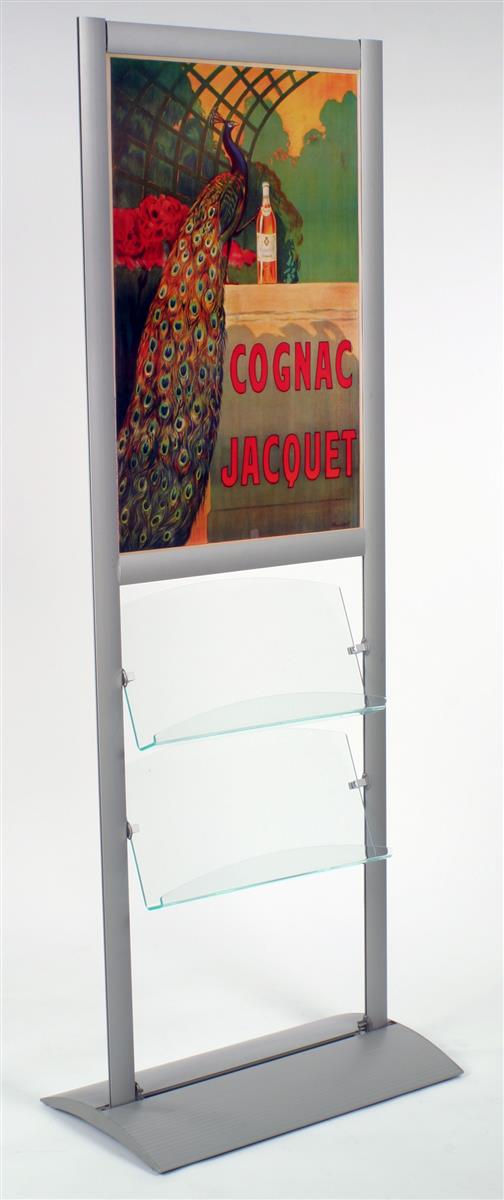Literature Dispenser | Includes (2) 22" Wide Acrylic Pockets