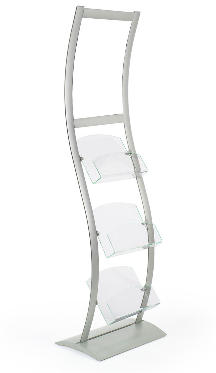 18 x 24 Periodical Display | Magazine Holder Green-Edged Pockets