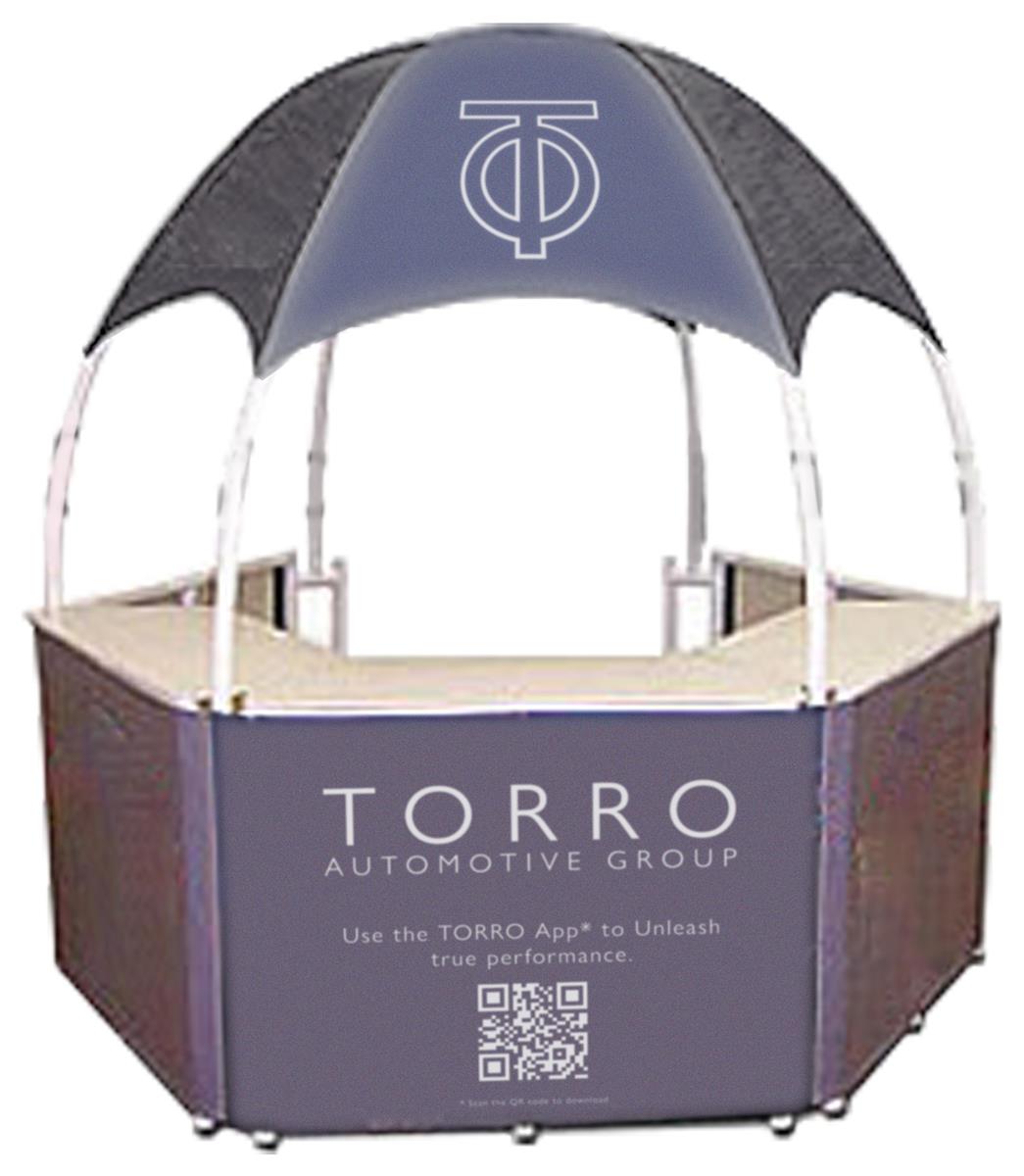 Portable Hexagonal Booth | Custom Graphics Printing