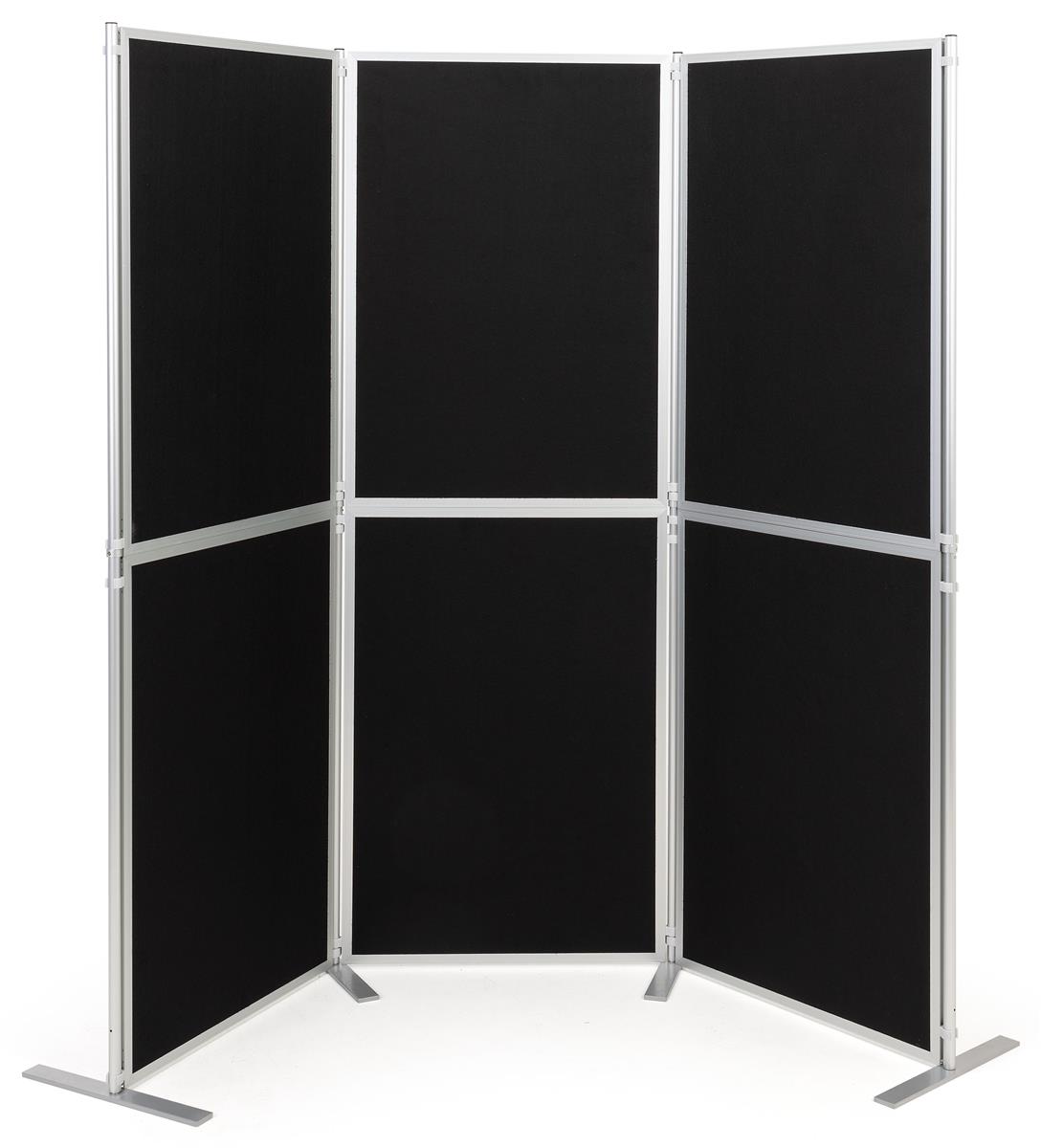 Freestanding Modular Display Boards | 6 Section Hook & Loop Wall