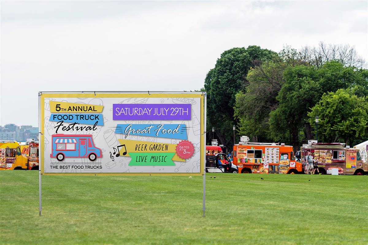 PVC Banner | Outdoor Design with Hanging Grommets