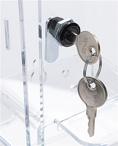 Locking Acrylic Hand Sanitizer Holder | Wall Mount or Countertop