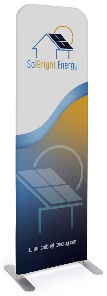 Personalized Slip Top Banner Stand | Simple Push-Pin Assembly