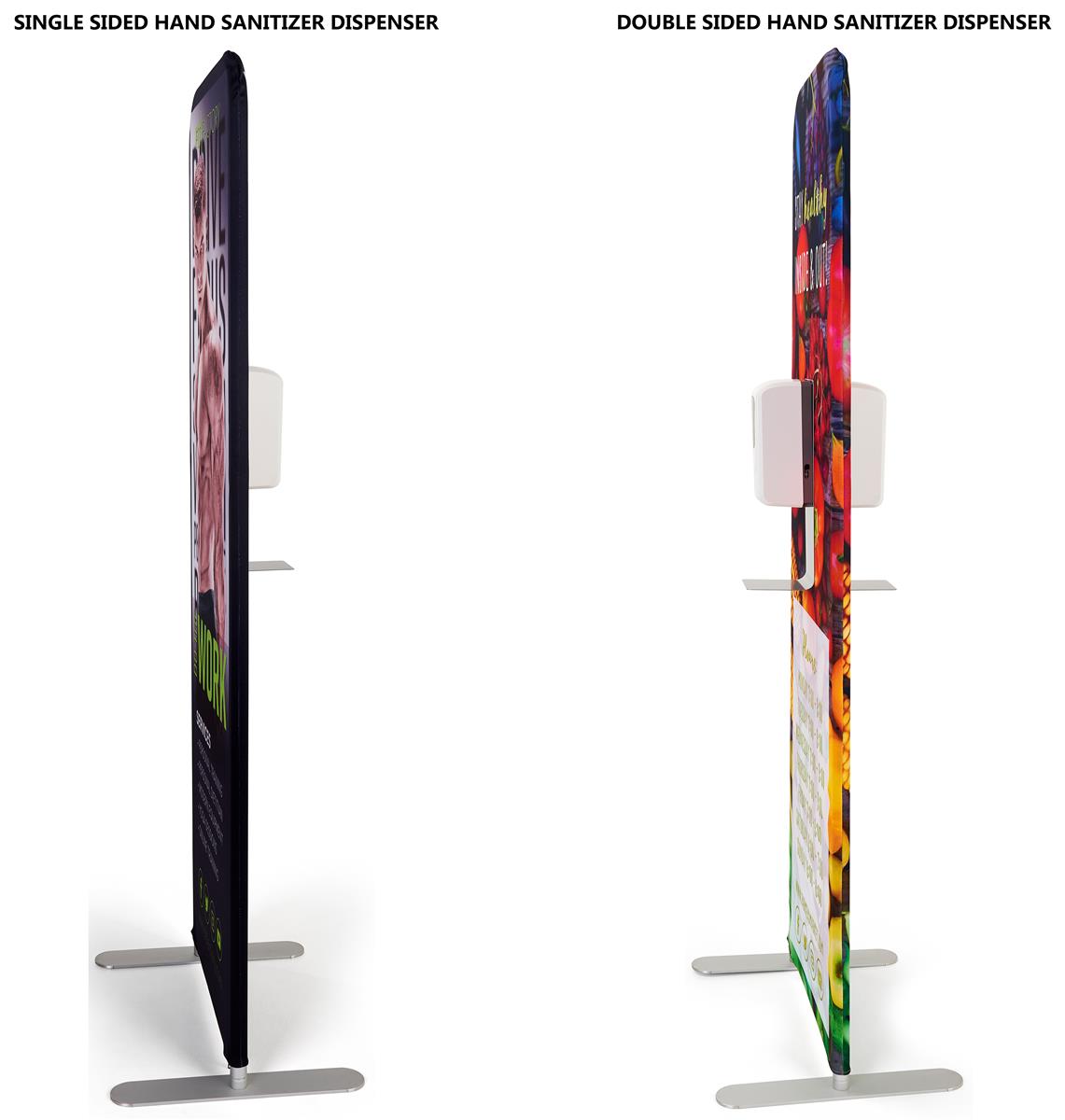 Touchless Hand Sanitizer Banner Stand | Double-Sided Graphics