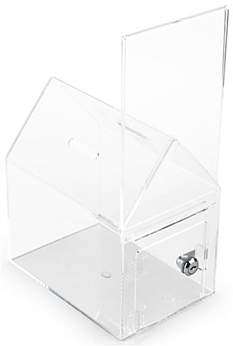 House Shaped Donation Box | Hinged Locking Door