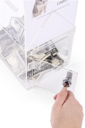 House Shaped Donation Box | Hinged Locking Door