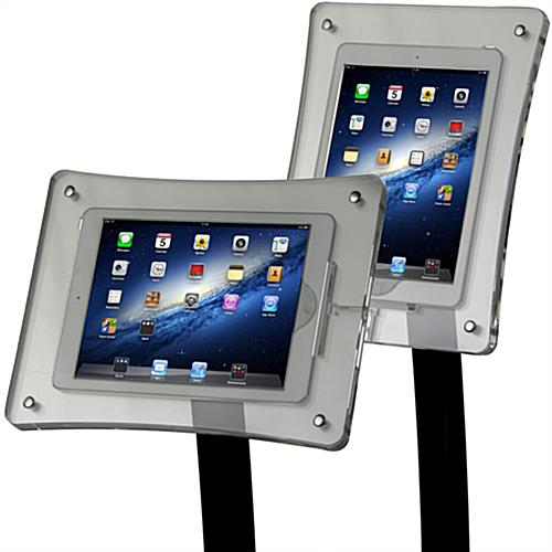 Plastic iPad Floor Stand | Sturdy Steel Base