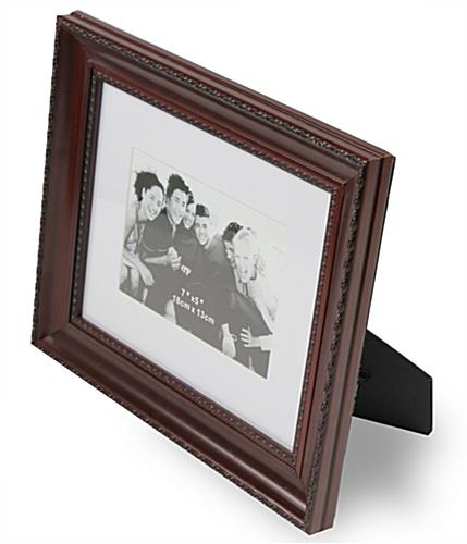 8 x 10 Mahogany Photo Picture Frame - Matted to 5 x 7