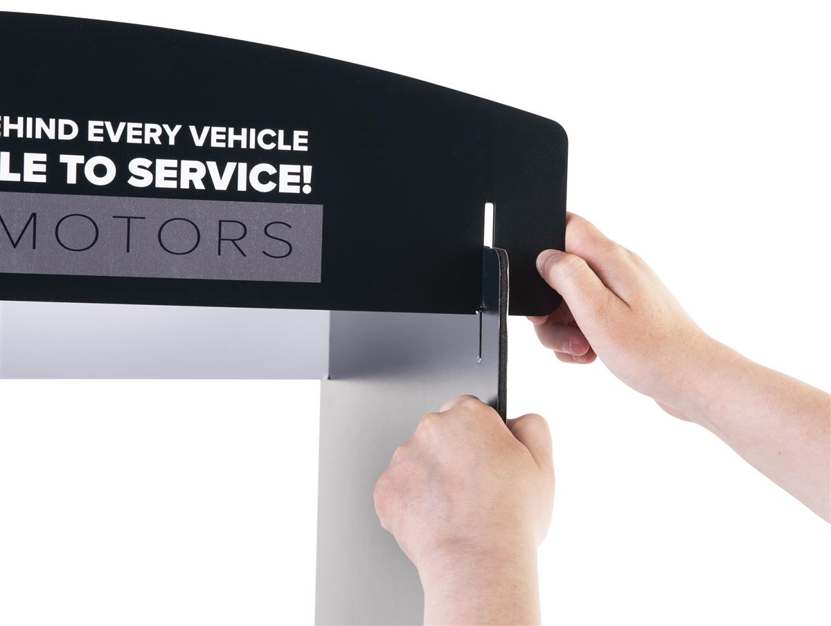 Slotted Foam Sign Headers