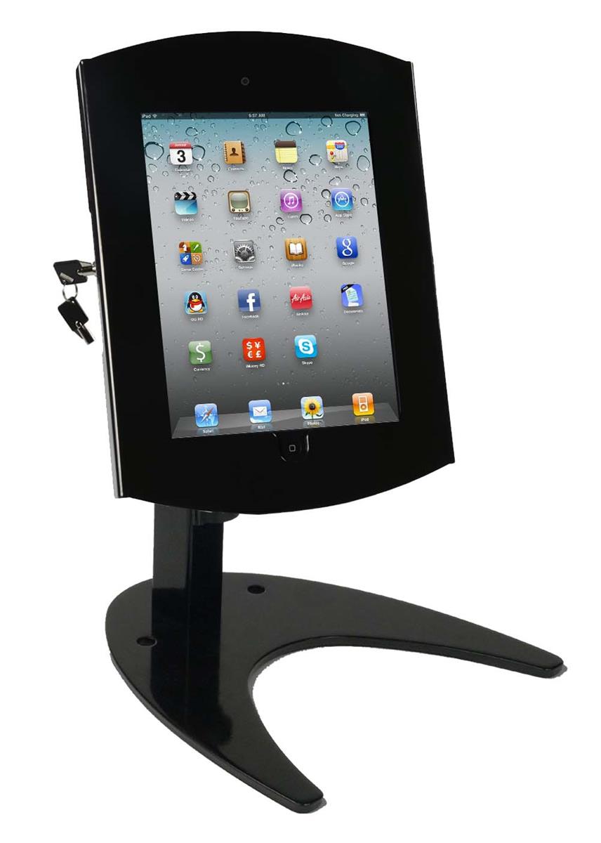 Black Tablet Display Stand | Rotating Bracket