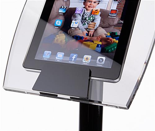 Curved Floor Stand for iPad | with Lock for Security