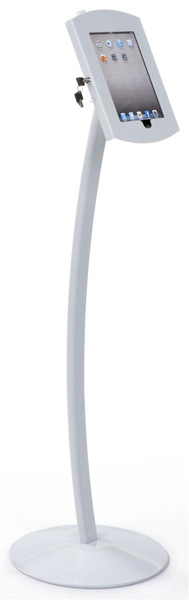 White iPad Kiosk | Locking Enclosure for Tablets