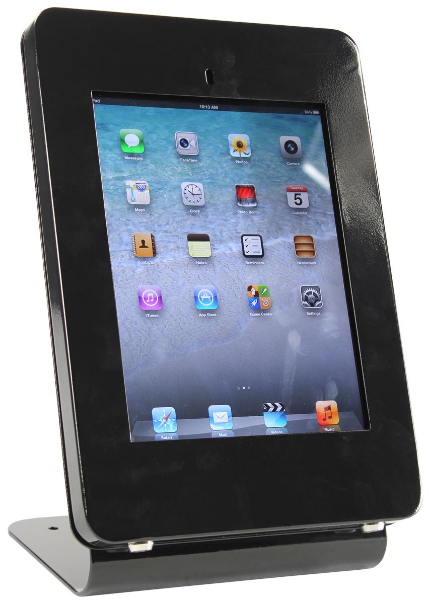 Countertop iPad Stand with Locking Enclosure