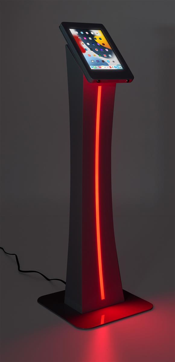 Edge-Lit iPad Kiosk | Integrated Cable Management