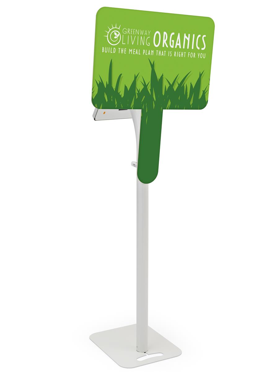 Interactive iPad Station with Custom Graphics | Adjustable Height