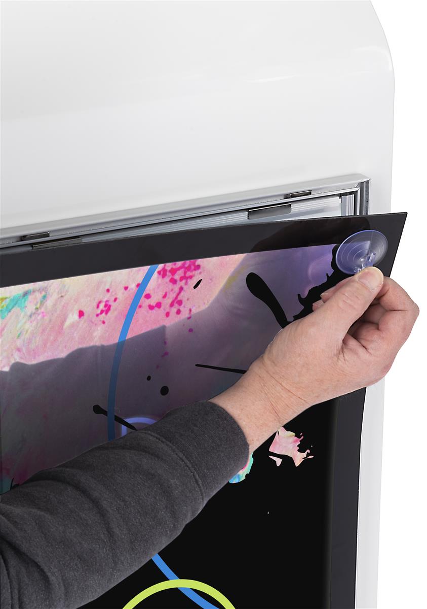 Graphic LED Light Box iPad Stand | Lockable with Custom Artwork