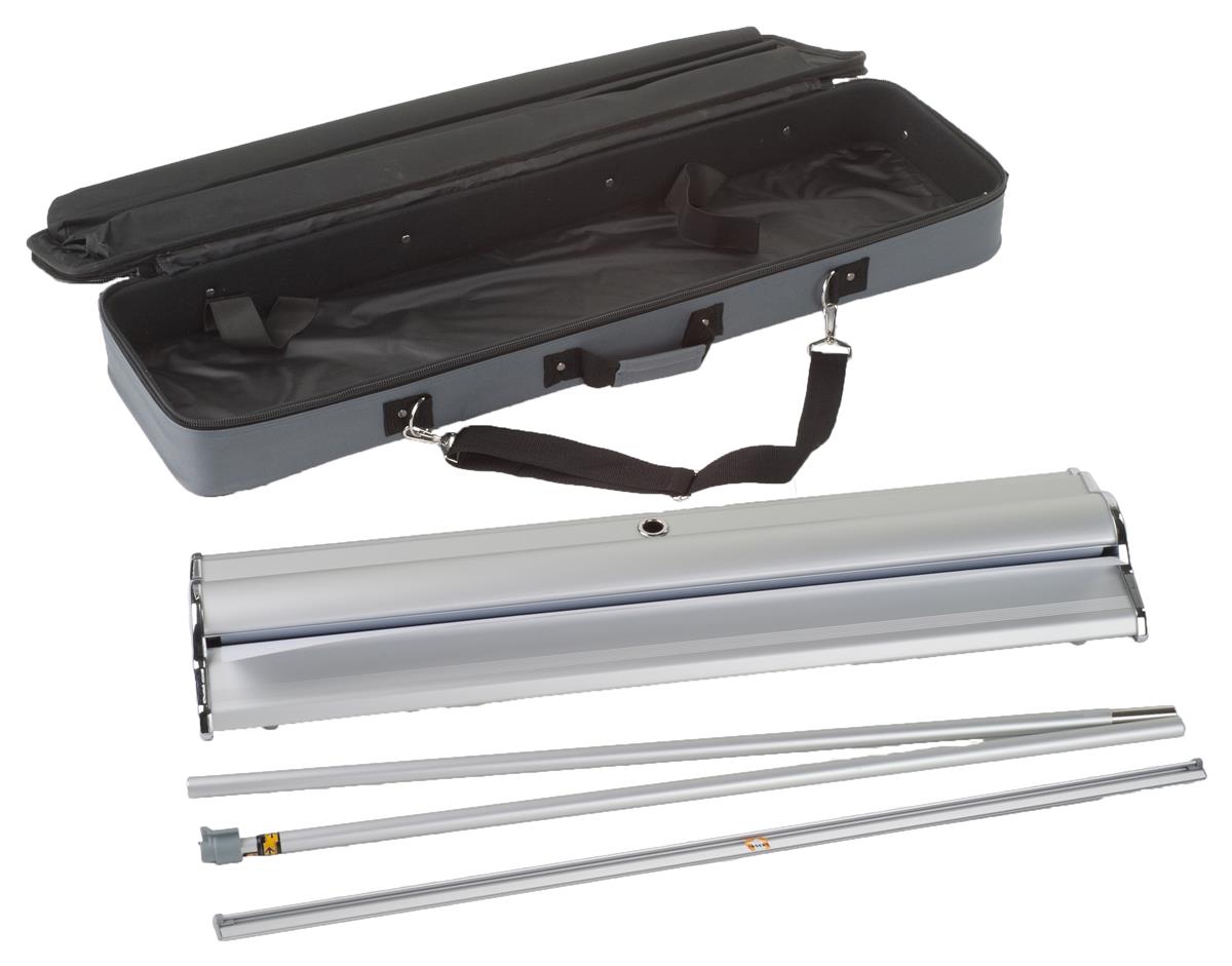 33" Retractable Vinyl Banner Stand | Hard Shell Case