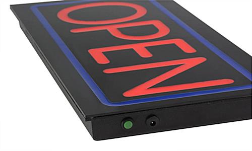 Open LED Sign | Red & Blue Bright Lighting