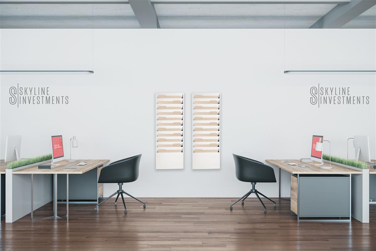 Wall Mounted File Organizer | Metal Filing System
