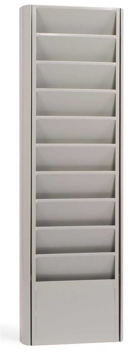 This Magazine Display has 10 pockets to hold many magazines!