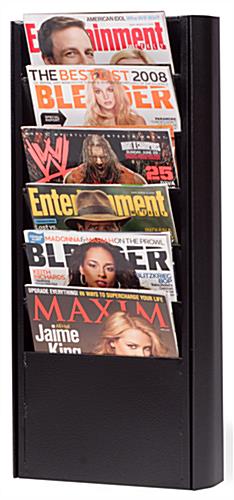 This Wall Magazine Holder has pre-drilled holes for easy mounting!