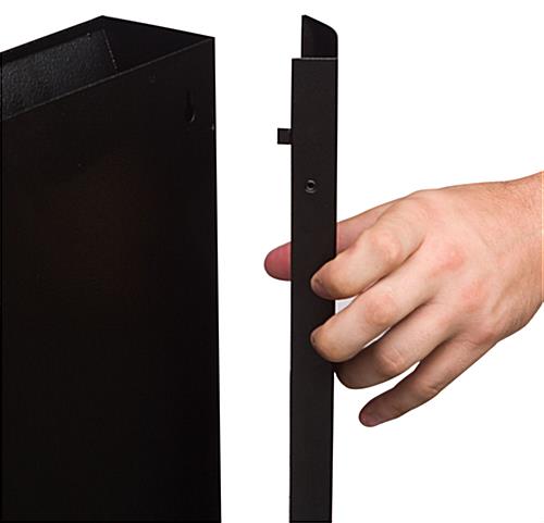 This Wall Magazine Holder has pre-drilled holes for easy mounting!