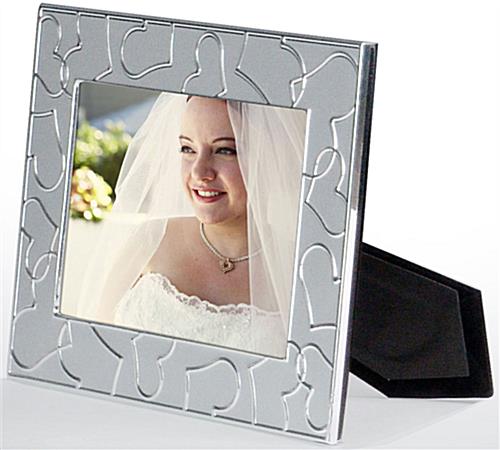 Unique Picture Frame w/ Hearts for Wedding or Baby Prints