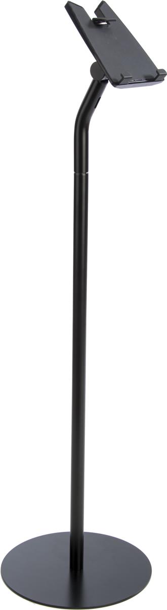 Black Floor iPad Stand | 50” Tall with Tilting Enclosure