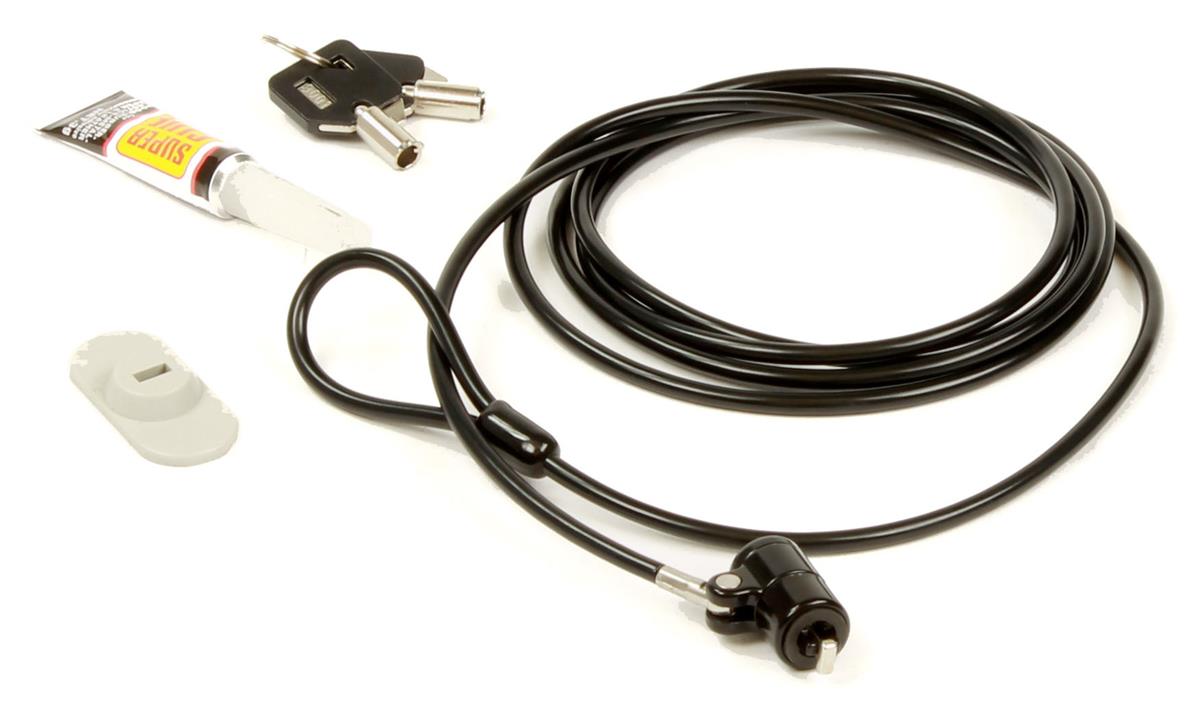 Electronic Security Slot Cable Lock | Extra Strength Adhesive